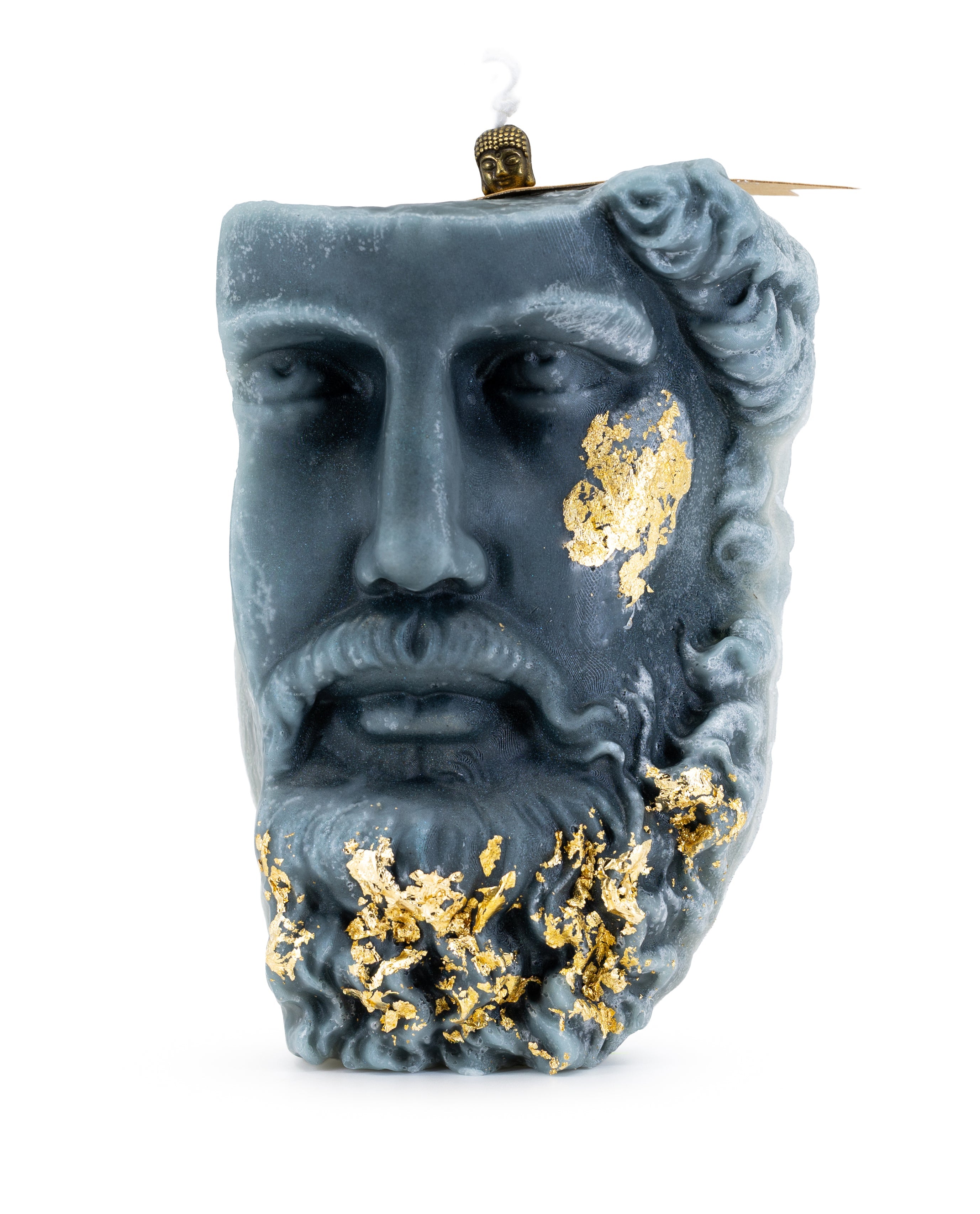 Zeus Scented Candle with Gold Leaf – The Essentia